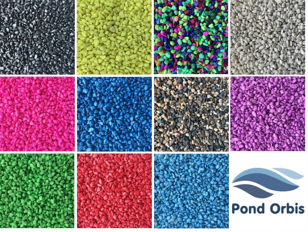 Aquarium Fish Tank Gravel Decor Coloured Natural Mixed Stone 2-10kg ...